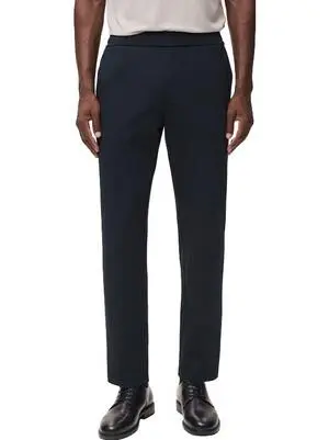 Mango Technical Structured Joggers - Navy