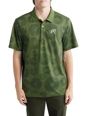 MALBON Fairway Foraging Golf Polo - Olivine