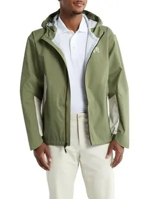 MALBON Cloud Burst Foraging Rain Jacket - Olivine