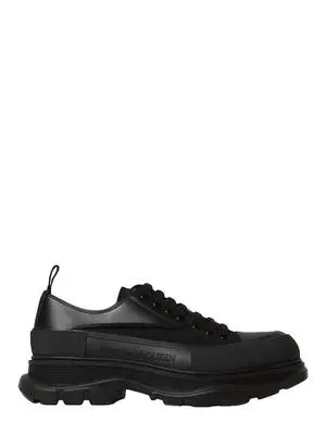 Alexander McQueen Tread Slick Low Lace-up Sneakers - Black