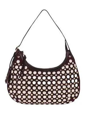 Rafe New York Alva Studded Hobo Crossbody - Chocolate