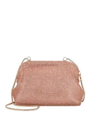 Rafe New York Brooke Diamante Frame Clutch - Apricot