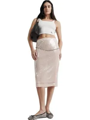 ROMY Janey Midi Skirt - Pink