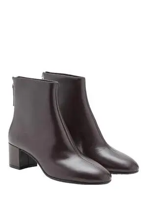 Mango Claro Ankle Boot Chocolate