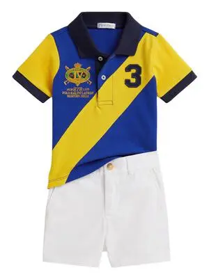 Ralph Lauren Polo Shirt & Shorts Set - Blue Multi