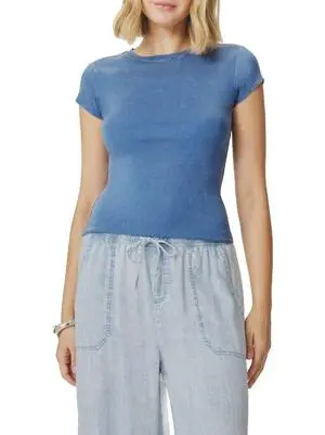 Splendid Stretch Jersey T-shirt - Perfect Blue