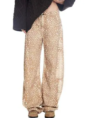 Lioness Horseshoe Printed Jeans - Bambi