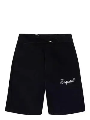 Dsquared2 Logo Drawstring Shorts - Black