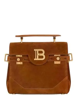 Balmain B-buzz 23 Suede Tote Bag - Brown