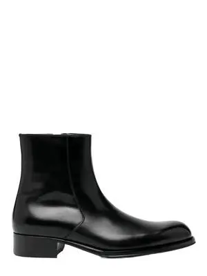 TOM FORD 27mm Edgar Ankle Boots - Black