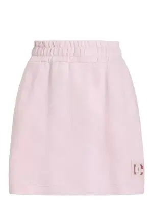 Dolce & Gabbana Logo Embroidered Skirt - Pink