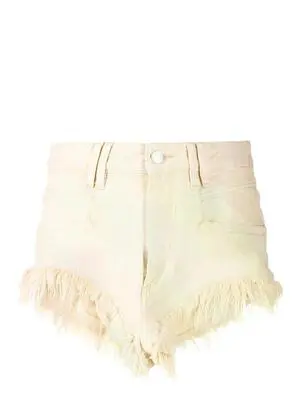 ISABEL MARANT Eneida Fringed Denim Shorts