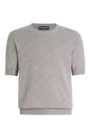 Dolce & Gabbana Textured Short-sleeve T-shirt - Grey