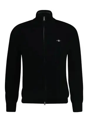 Gant Zip-up Cardigan - Black