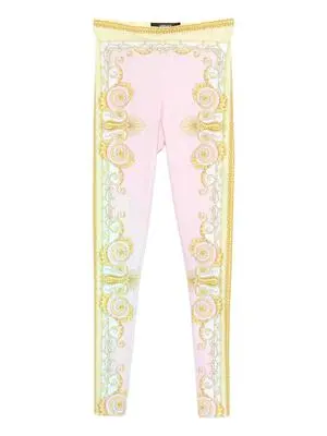 Versace Printed Leggings - Pink