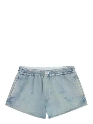 MAISON MARGIELA Elasticated-waist Mini Shorts - Blue