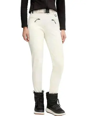 BOSS Ski Bottoms With Buckle Belt - White