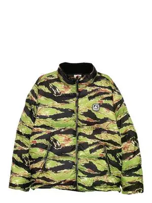 ICECREAM Tiger-stripe Puffer Jacket - Green