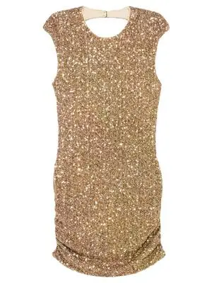 ANIYE BY Sequin-embellished Midi Dress - Gold