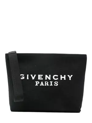 Givenchy Logo-lettering Clutch - Black