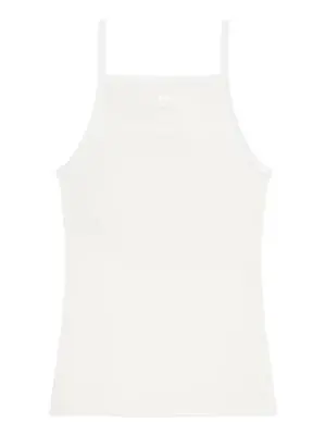 COURREGES Logo Tank Top - White