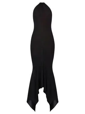 Alexandre Vauthier Crystal-embellished Halterneck Dress - Black