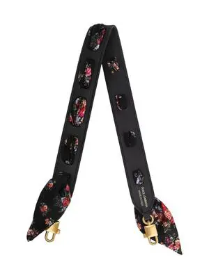 Dolce & Gabbana Floral-print Shoulder Bag Strap - Black