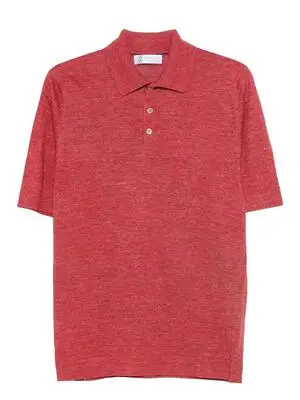 Brunello Cucinelli Button-up Polo Shirt - Red