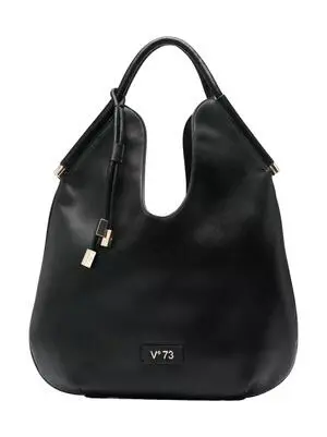 V°73 Logo-plaque Shoulder Bag - Black