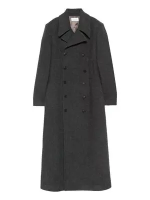 THE NINA STUDIO Parma Double-breasted Coat - Grey