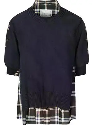 Sacai Layered Jumper - Blue