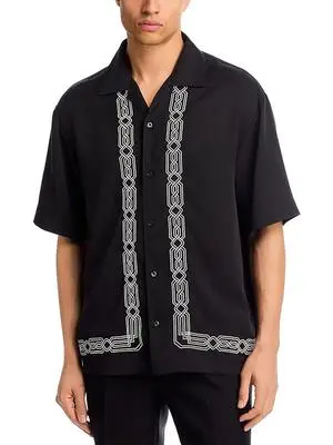 Hugo Espino Button Down Shirt - Black