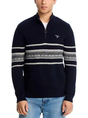 Barbour Kepwick Half Zip Jumper - Navy