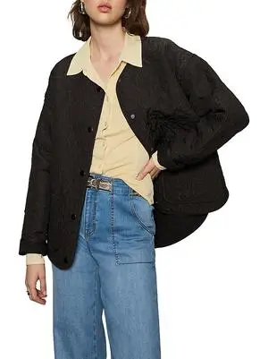 Sanctuary Transit Quilted Liner Jacket - Black
