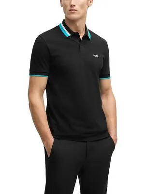 BOSS Paddy Ap Heritage Polo - Black