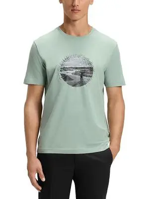 BOSS Graphic Heritage Tee - Open Green
