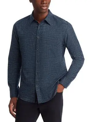 Rag & Bone Tomlin Crosshatch Shirt Blue