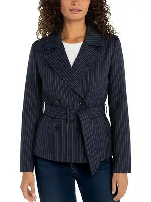 LIVERPOOL Cropped Trench Jacket - Multi