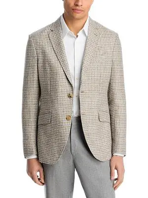 Etro Houndstooth Sport Coat - Tan/ Light Blue
