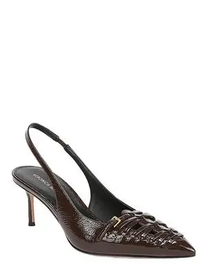 Veronica Beard Rashida Slingback Pumps - Mocha