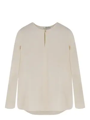 Max Mara Stretch Silk Shirt - White