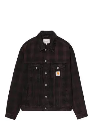 Carhartt Work In Progress Everson Denim Jacket With Front Logo - Black