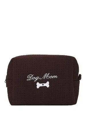 ABBODE Dog Mom Waffle Pouch - Chocolate