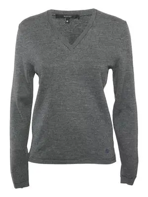 Gucci V-neck Wool Sweater - Grey