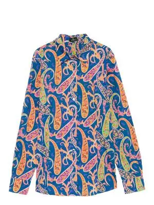 Etro Paisley-pattern Shirt - Blue