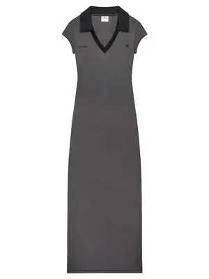 COURREGES Logo Maxi Dress - Grey