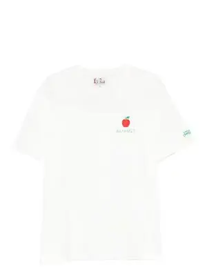 MC2 SAINT BARTH Embroidered T-shirt - White