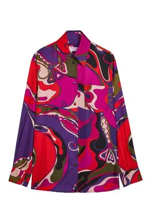 EMILIO PUCCI Printed Silk Shirt