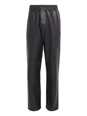 Amiri Leather Track Sweatpants - Black