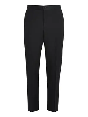 Canali Wool Tuxedo Trousers - Black